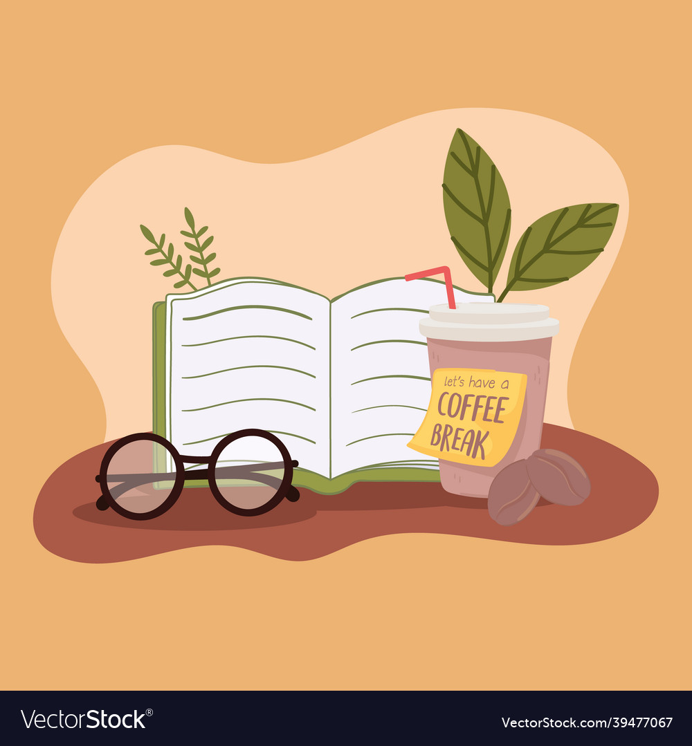 Coffee break theme Royalty Free Vector Image - VectorStock