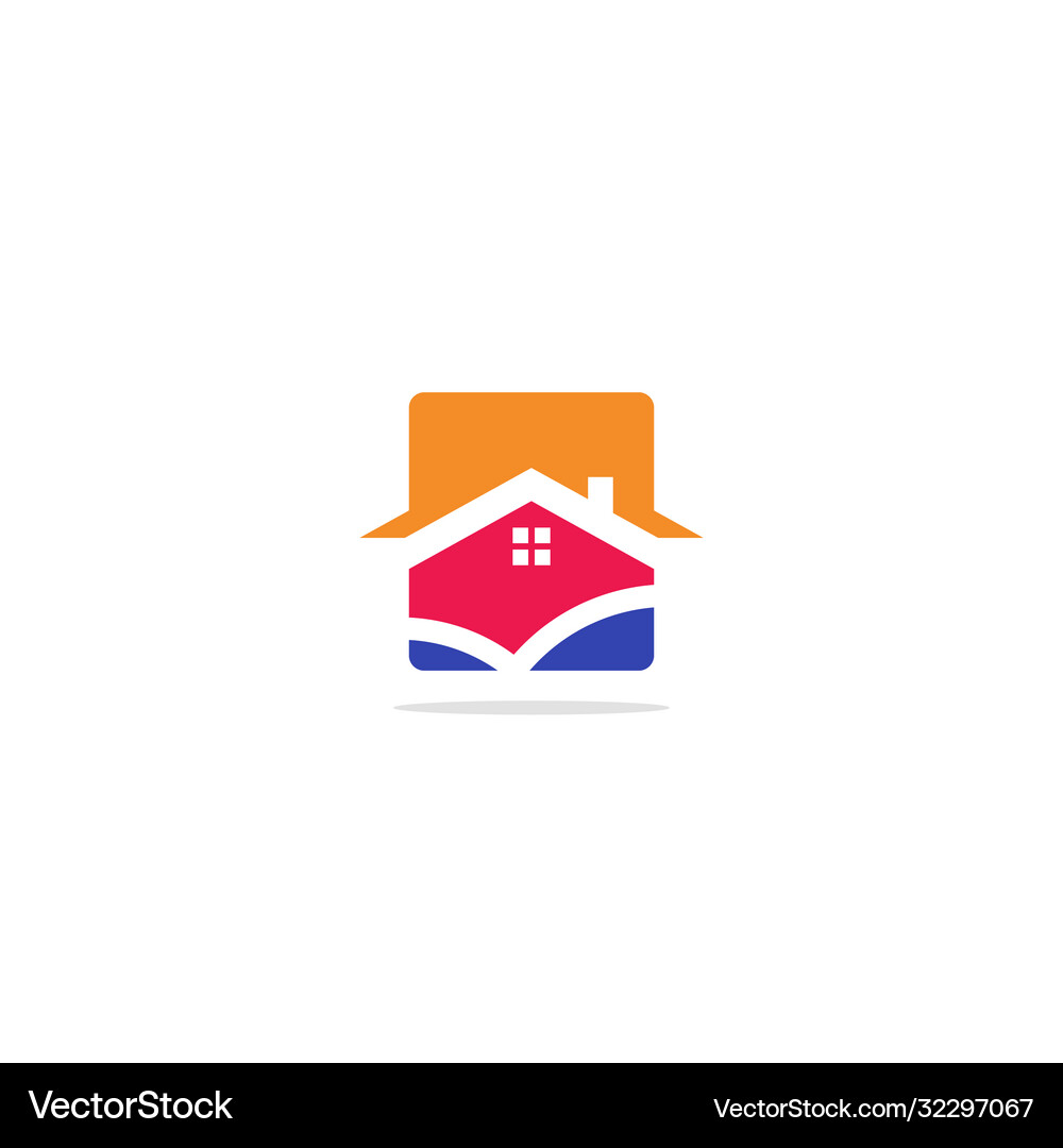 House realty company logo Royalty Free Vector Image