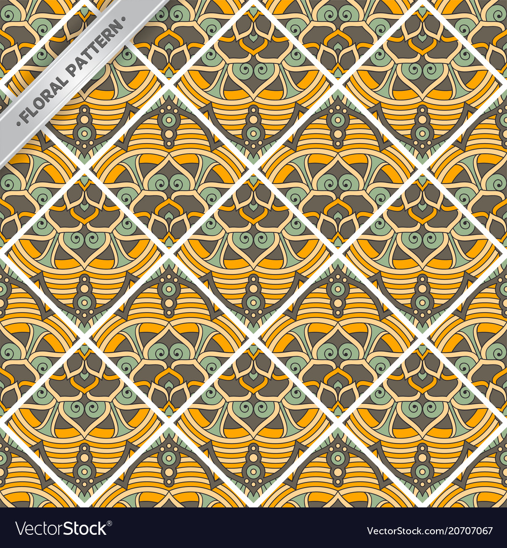 Seamless pattern tile Royalty Free Vector Image