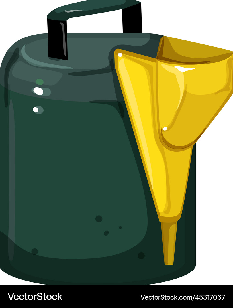 Tank fuel can cartoon Royalty Free Vector Image