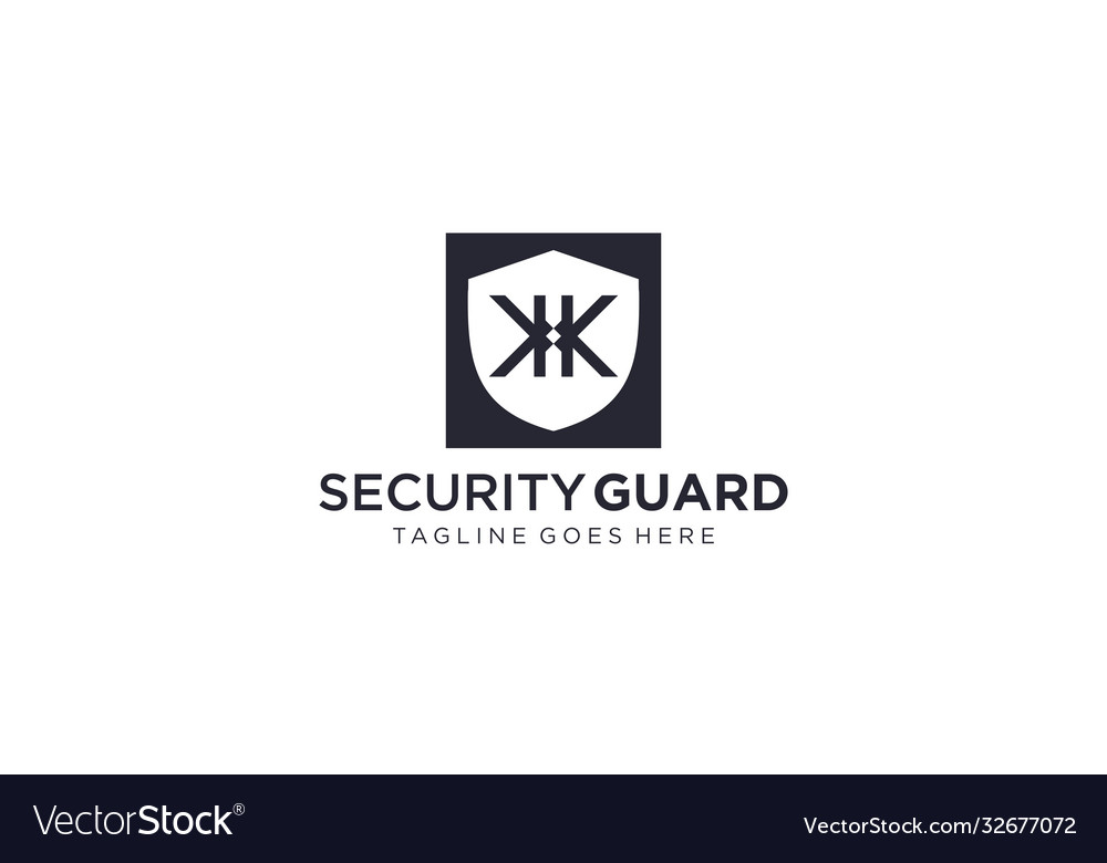 Creative shield for security logo design Vector Image