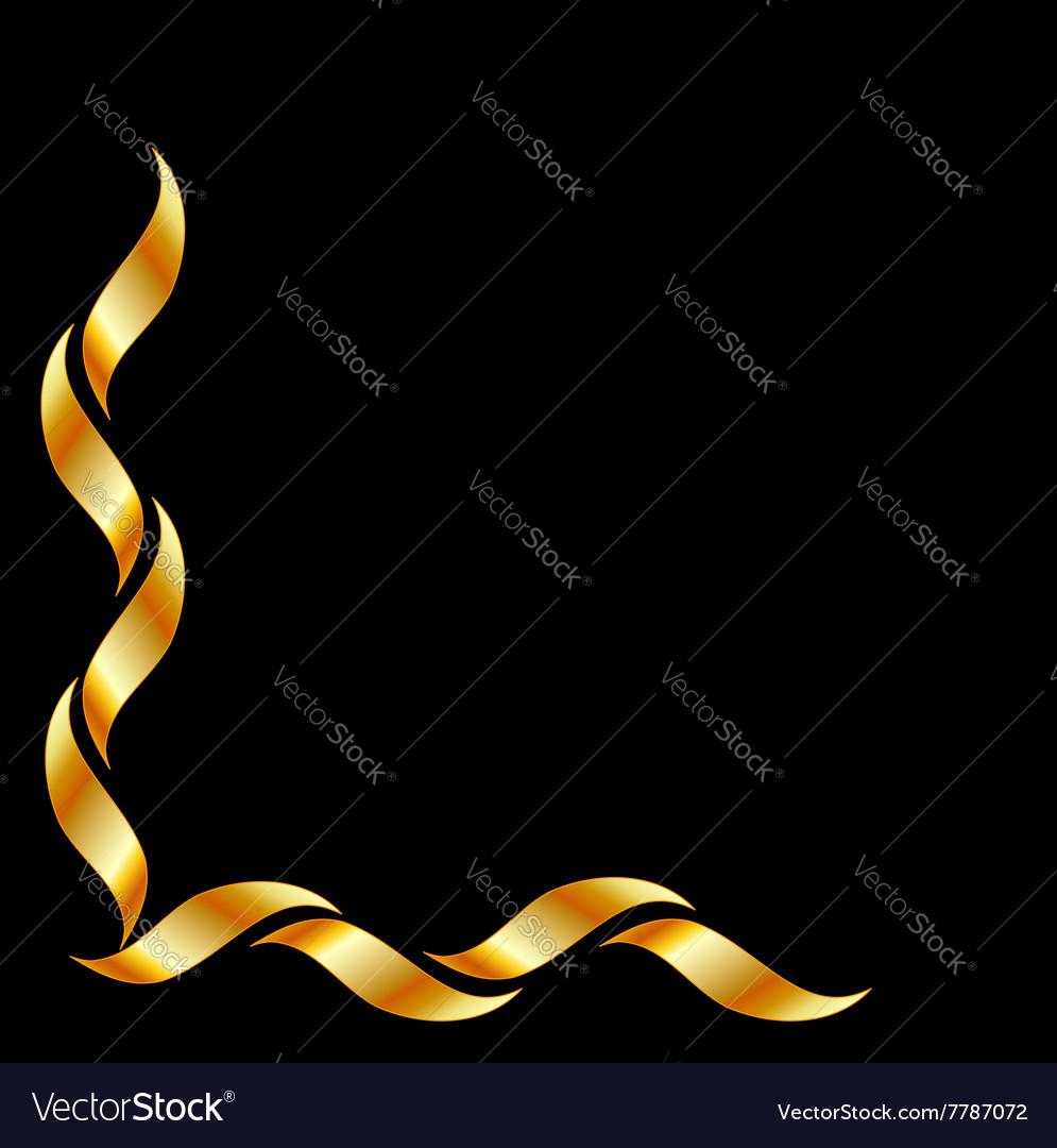 Gold design element Royalty Free Vector Image - VectorStock