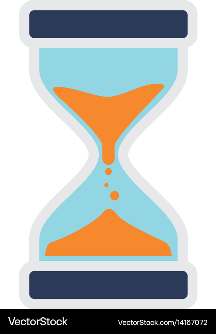 Hourglass antique instrument Royalty Free Vector Image