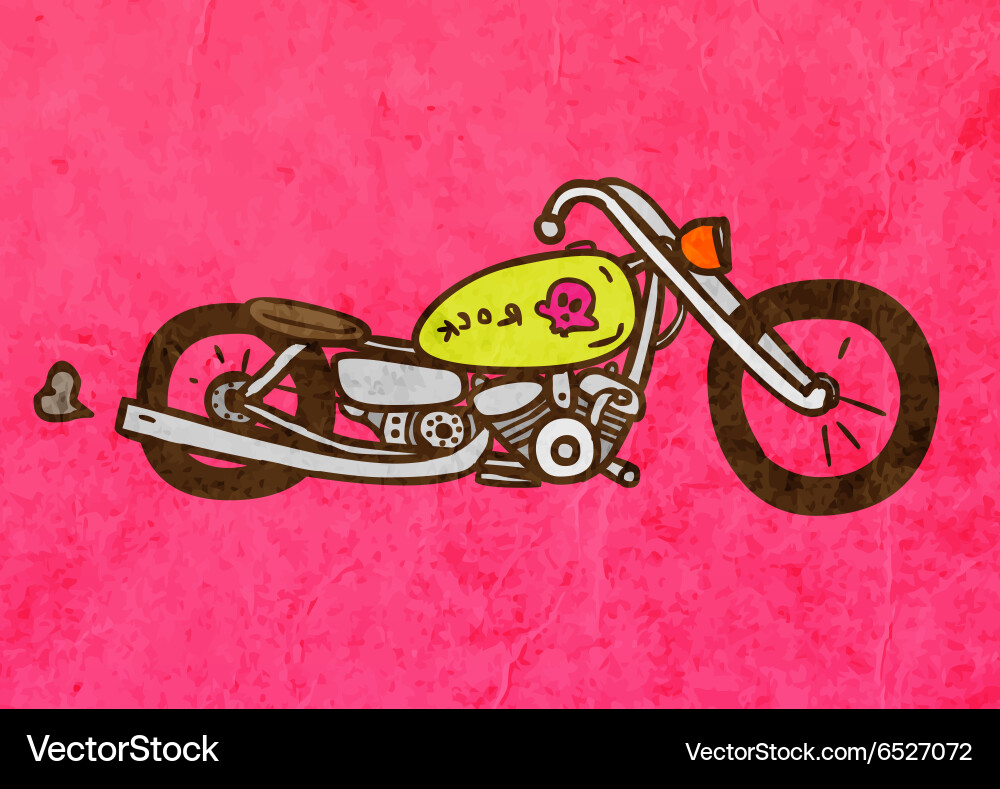 Motorbike cartoon Royalty Free Vector Image - VectorStock