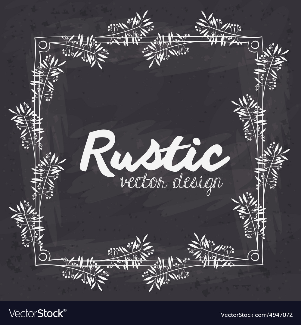 Rustic design Royalty Free Vector Image - VectorStock
