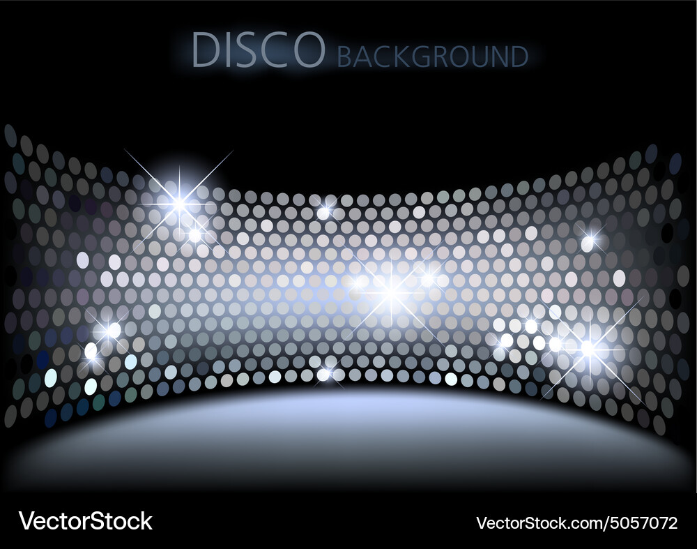 Sparkling Disco Background Royalty Free Vector Image