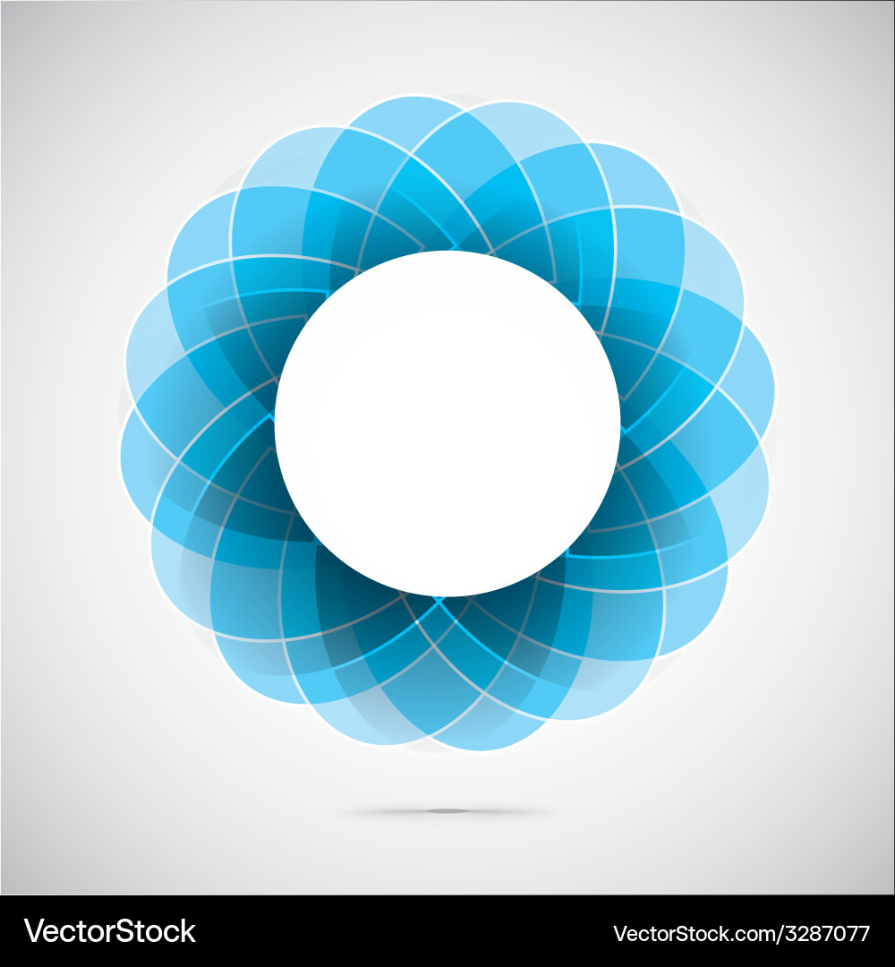 Abstract blue figure Royalty Free Vector Image