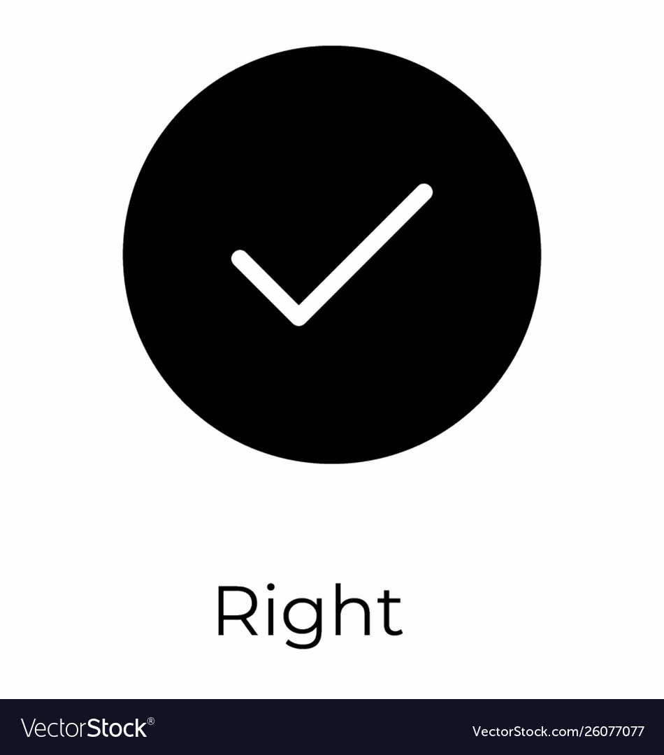 Check mark Royalty Free Vector Image - VectorStock