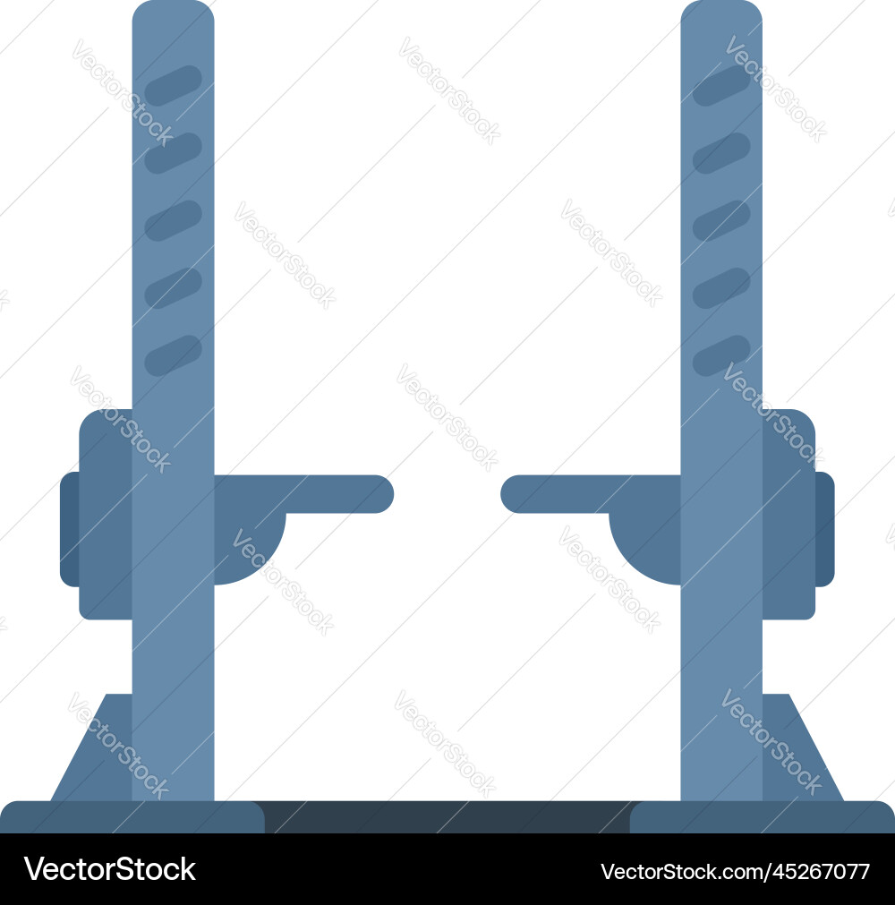 Hydraulic car lift icon flat auto service Vector Image