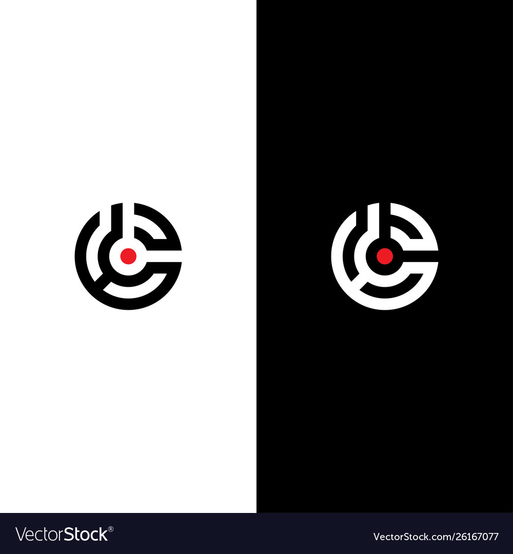 Initials logo template Royalty Free Vector Image