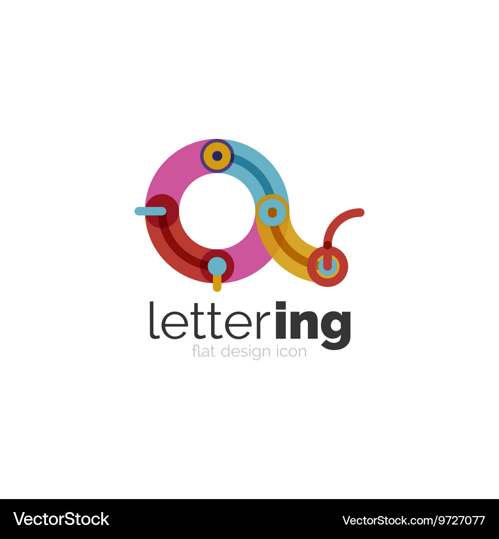 Letter logo business icon Royalty Free Vector Image