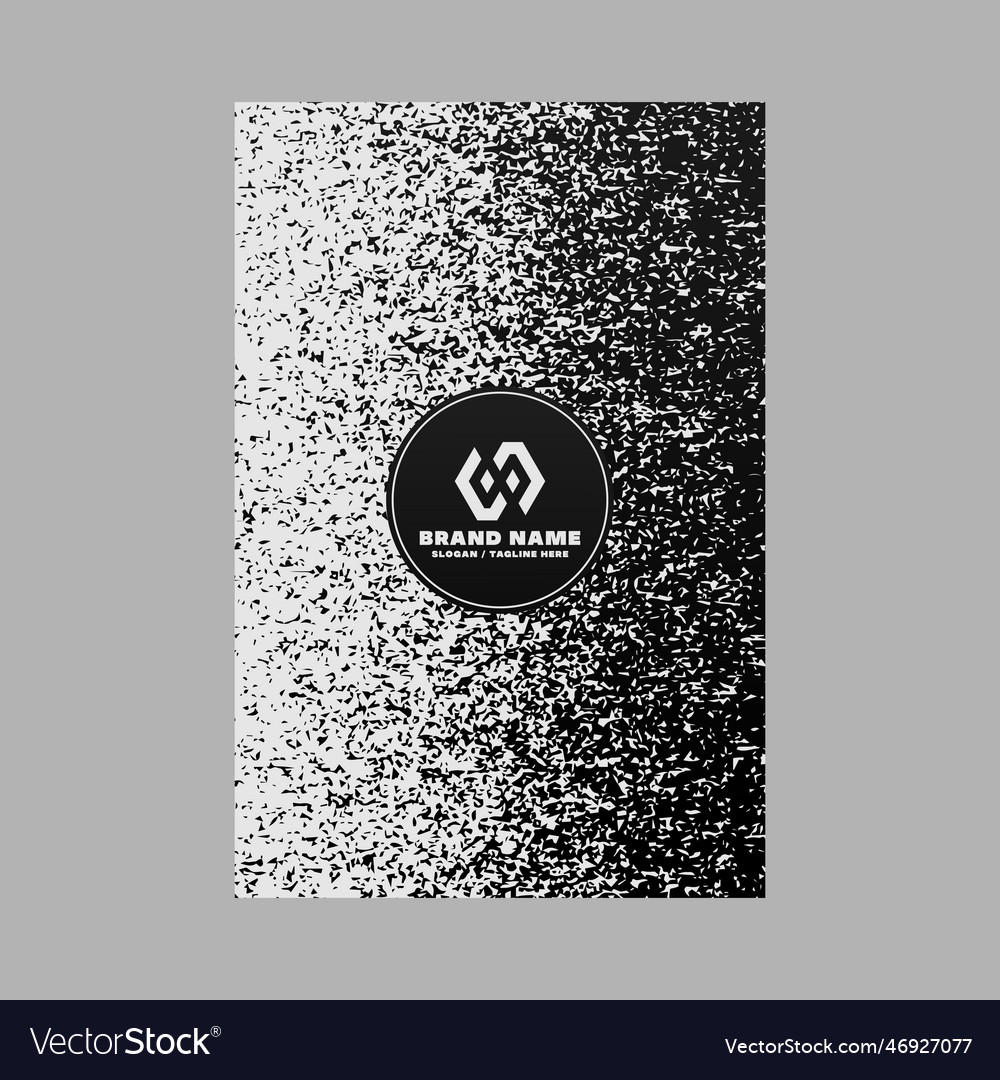 Modern poster with grain texture style Royalty Free Vector