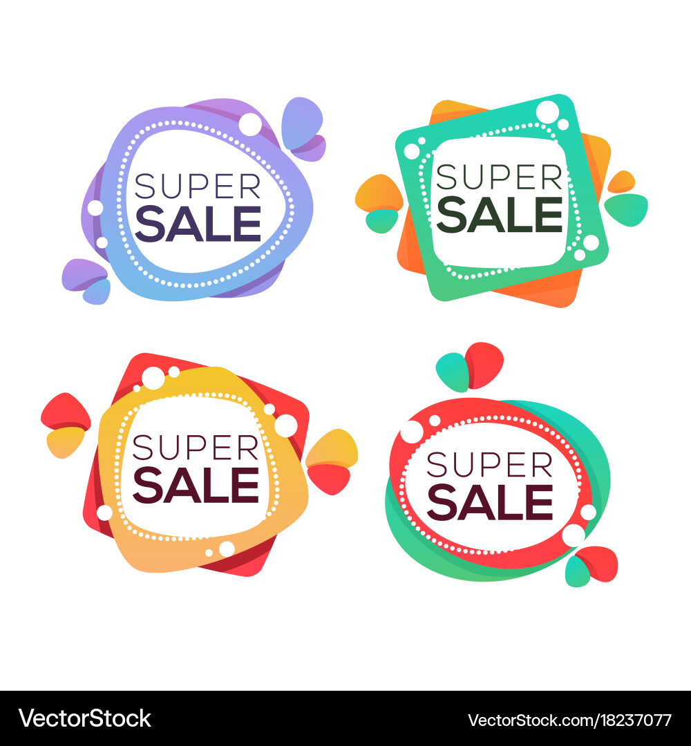 Super sale collection bright discount bubble Vector Image