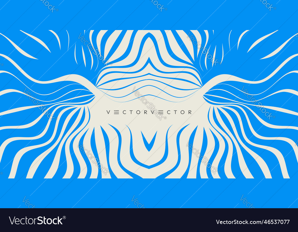Wavy pattern with optical abstract striped Vector Image