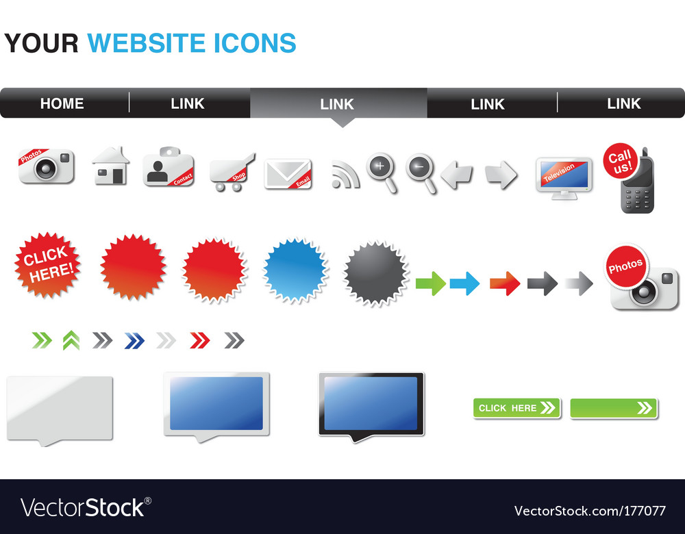 Your website Royalty Free Vector Image - VectorStock