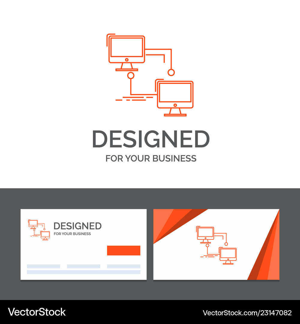 Business logo template for local lan connection Vector Image