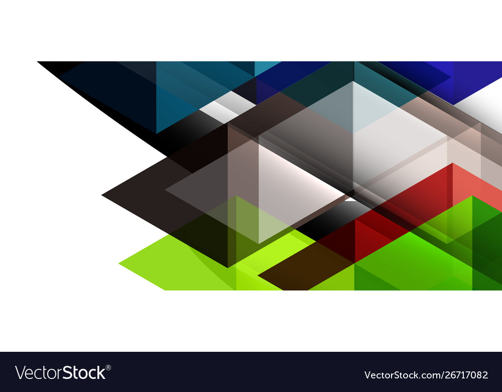 Colorful repeating triangles modern geometric Vector Image