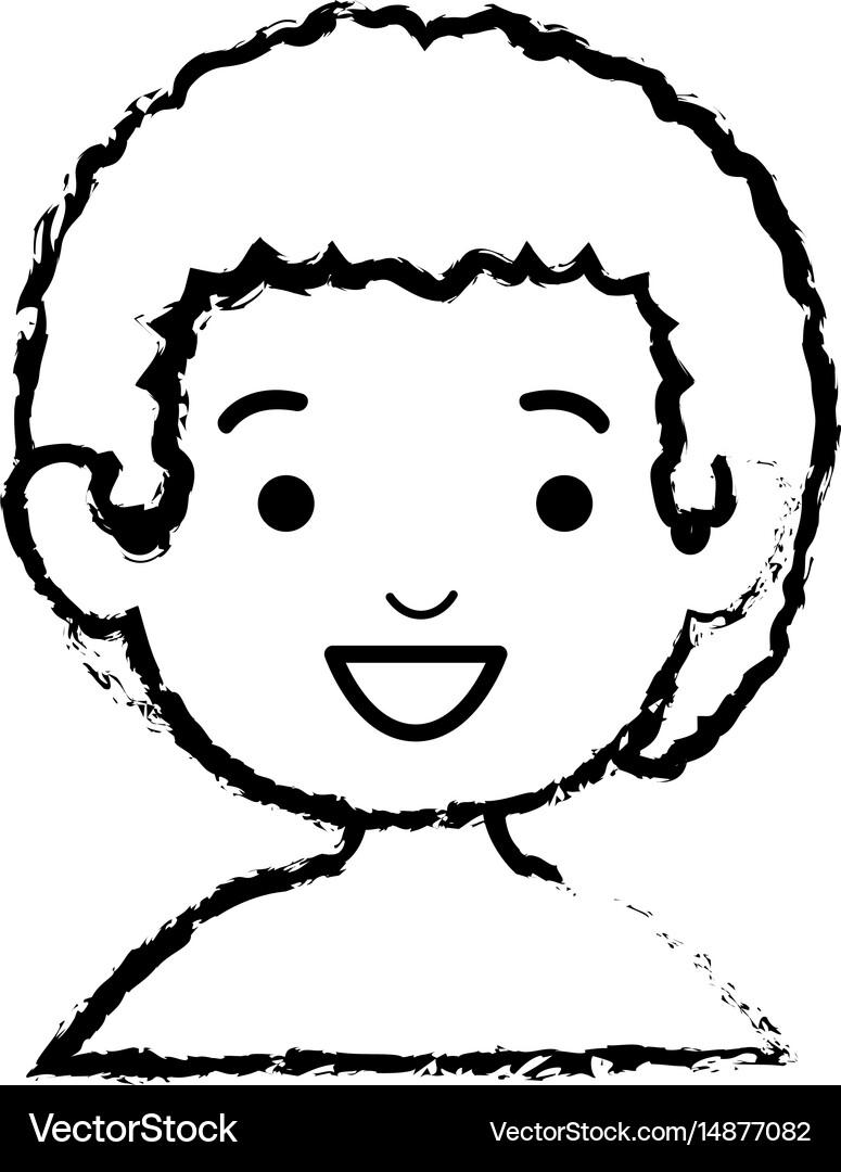 Little boy shirtless avatar character Royalty Free Vector