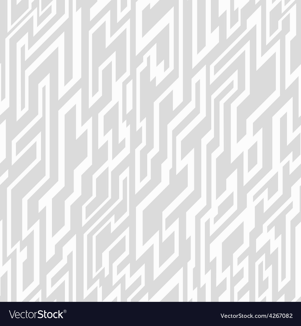 Monochrome tech geometric seamless pattern Vector Image