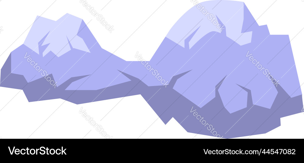 Polar iceberg icon isometric ice berg Royalty Free Vector