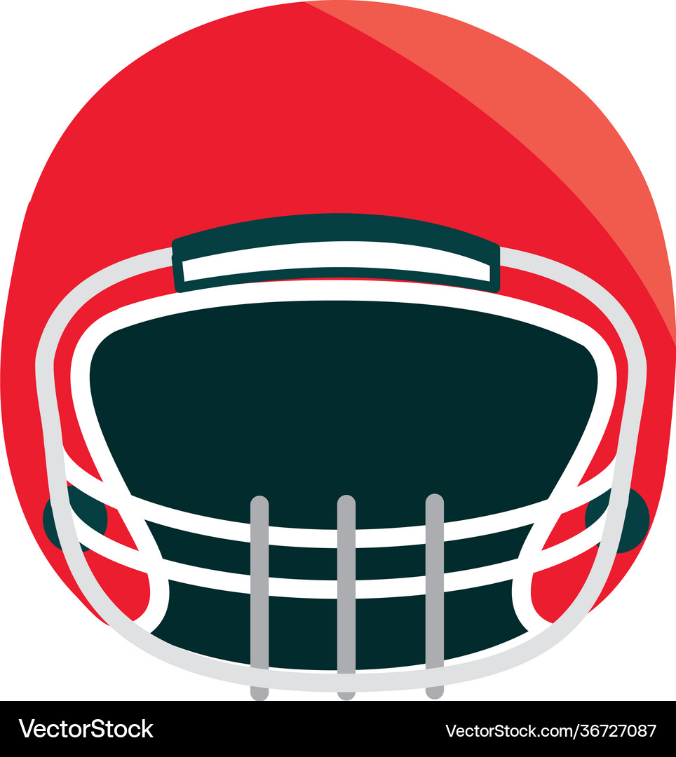 American football helmet Royalty Free Vector Image