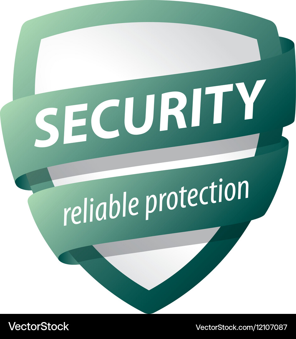 Logo security Royalty Free Vector Image - VectorStock