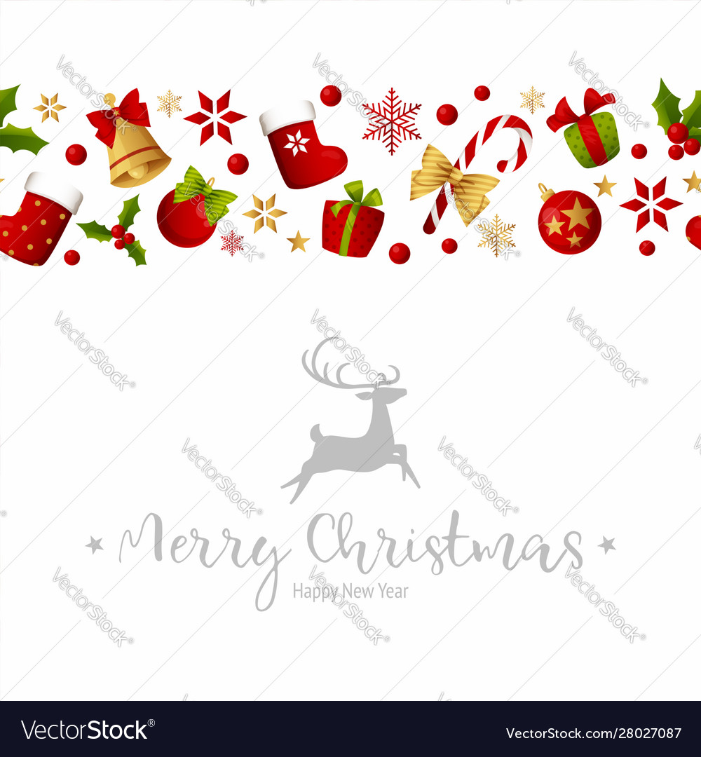 Merry christmas decoration for holiday Royalty Free Vector