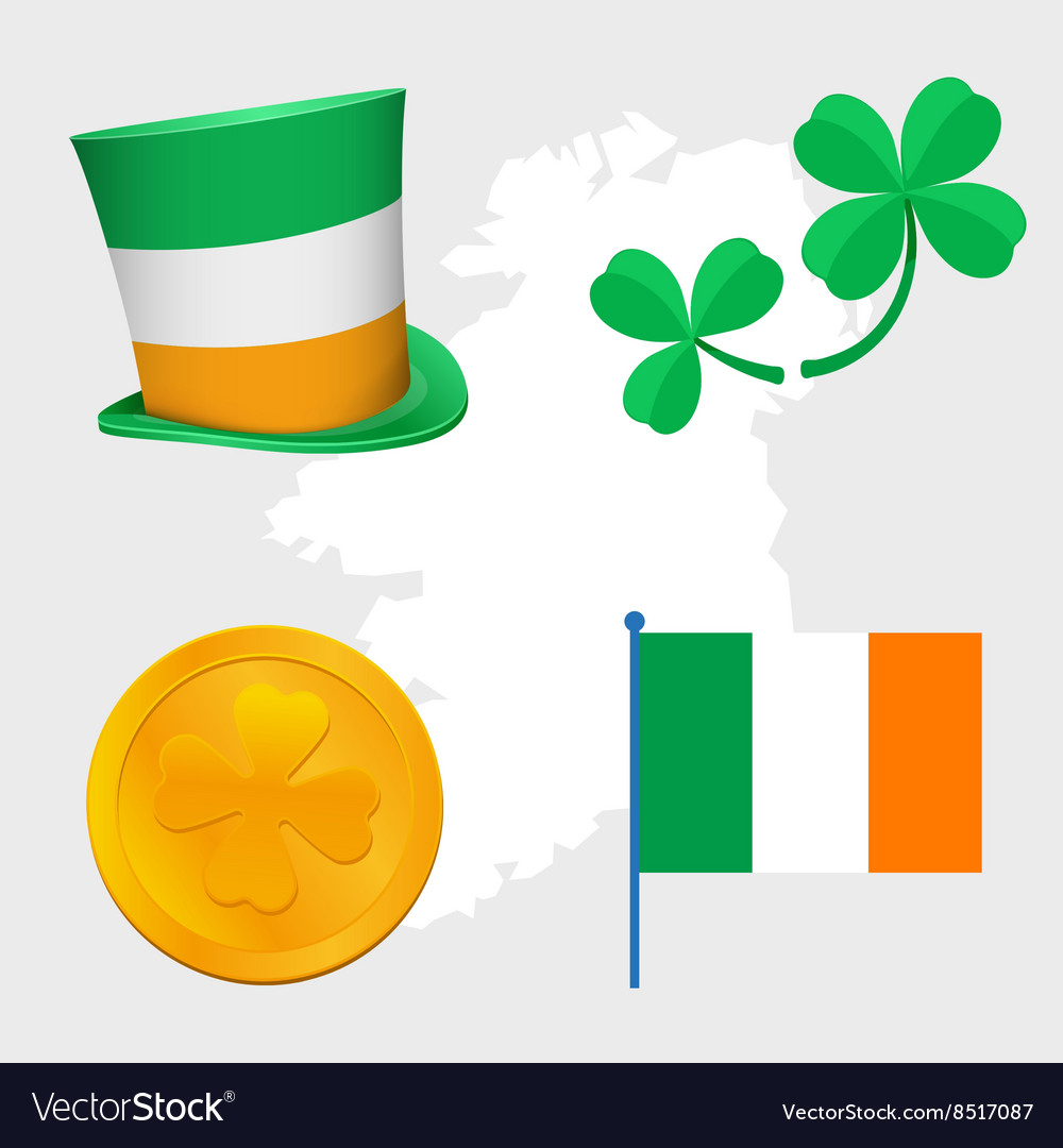 St patrick day set Royalty Free Vector Image - VectorStock