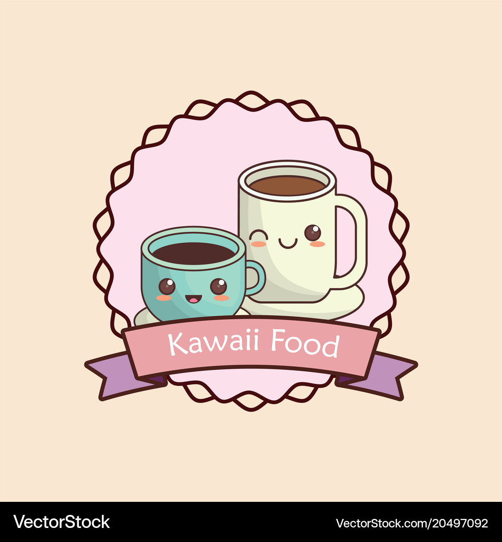 Kawaii food design Royalty Free Vector Image - VectorStock