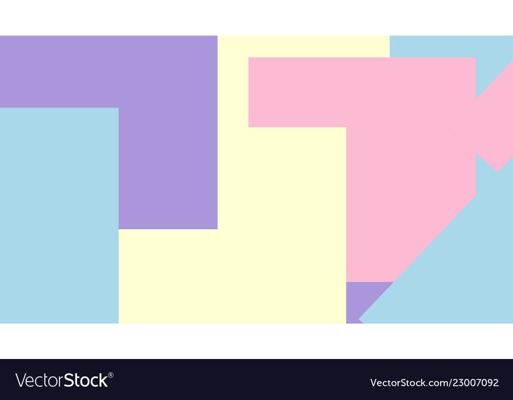 Pattern with a colored box white background Vector Image