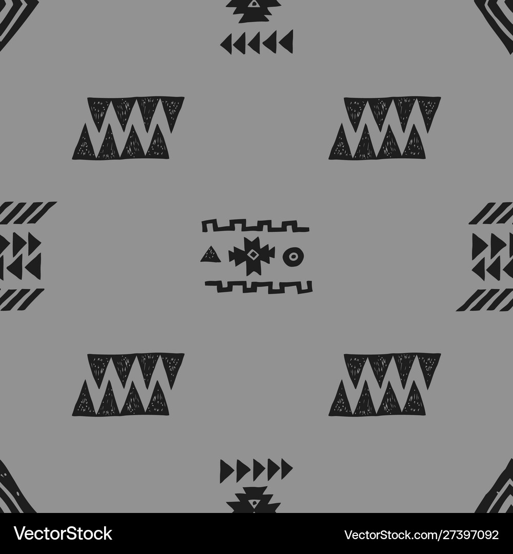 Seamless ethnic pattern tribal abstract Royalty Free Vector