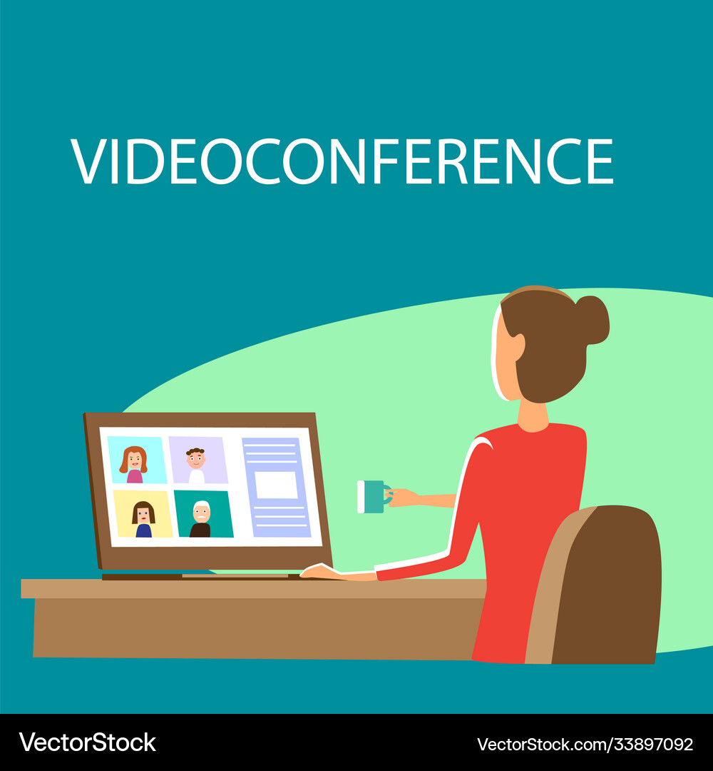 Woman talking videoconference night home at laptop