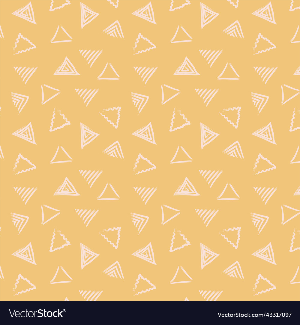 Cream triangles Royalty Free Vector Image - VectorStock