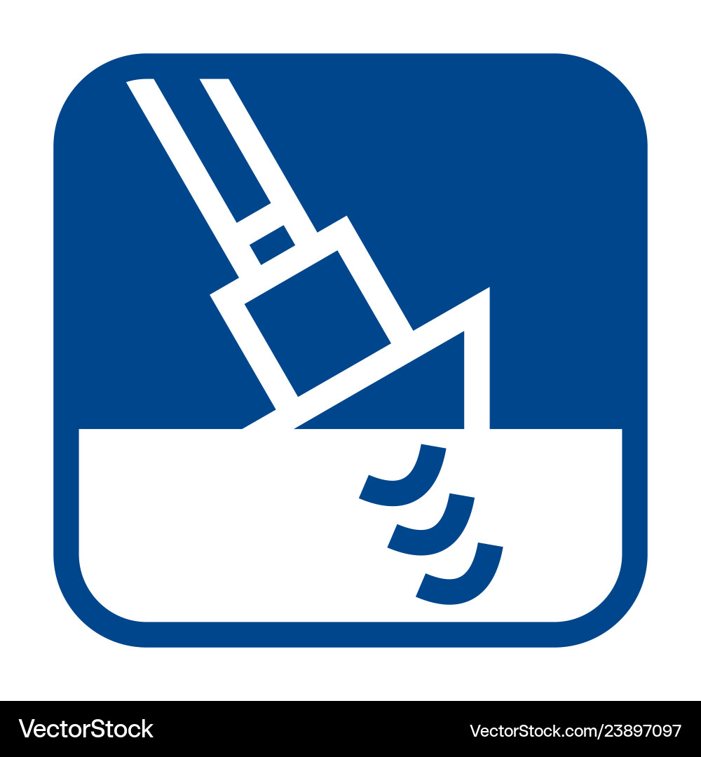 Flat design icon of ultrasonic testing Royalty Free Vector
