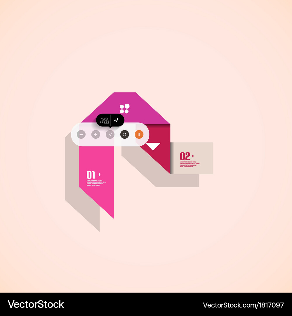 Infographic shapes - stripes Royalty Free Vector Image