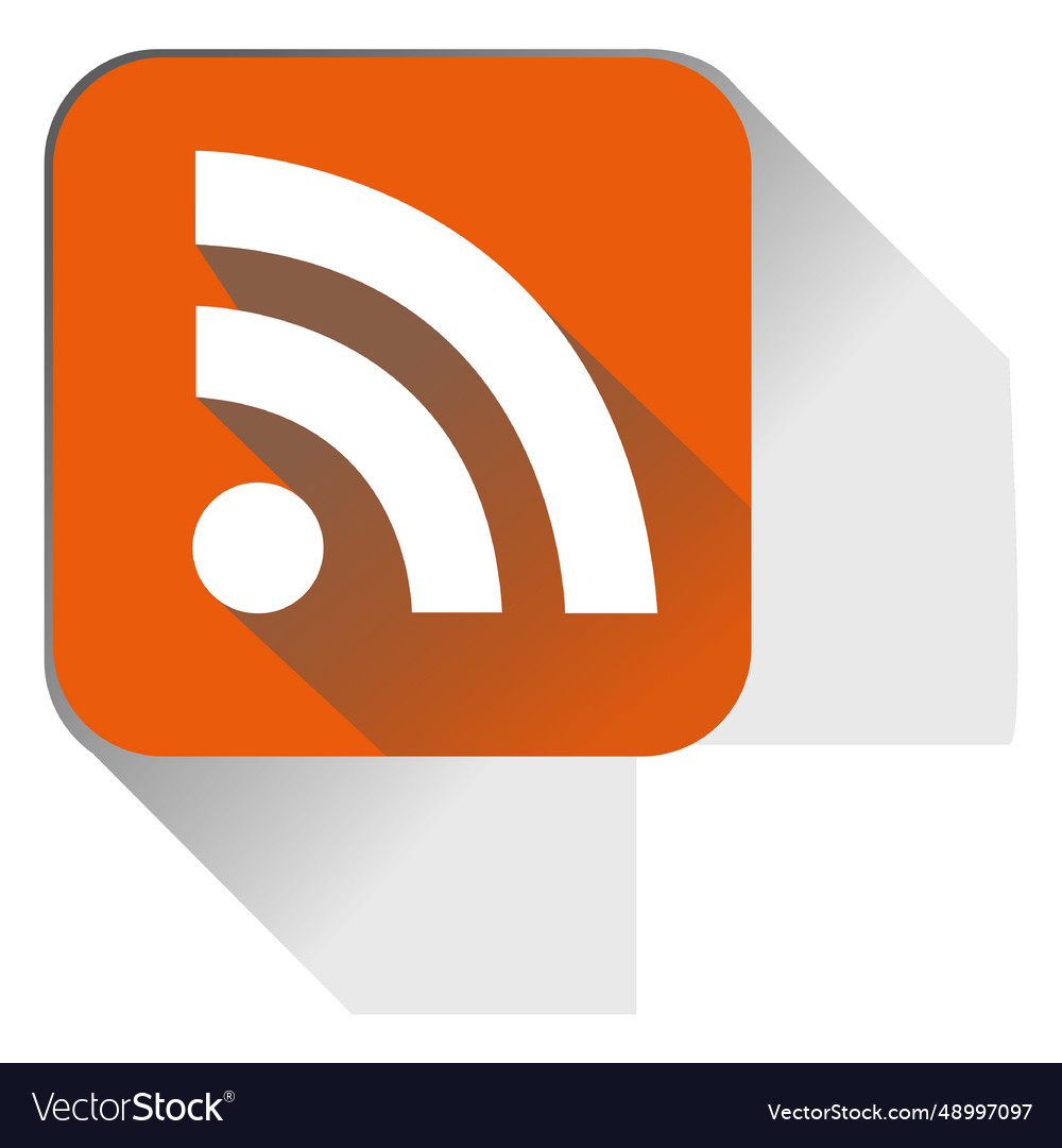 Rss squared icon Royalty Free Vector Image - VectorStock