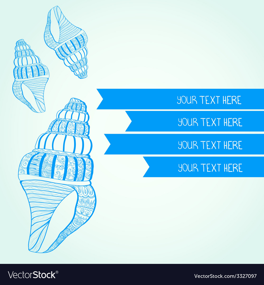 Seashell26 Royalty Free Vector Image - VectorStock