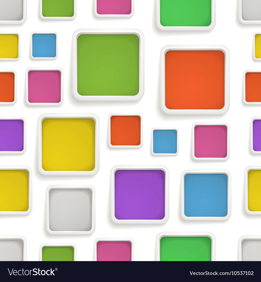 Abstract seamless background color boxes Vector Image