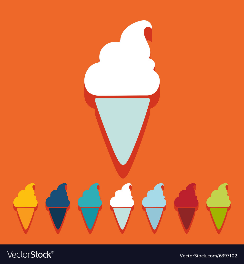 Flat design ice Royalty Free Vector Image - VectorStock