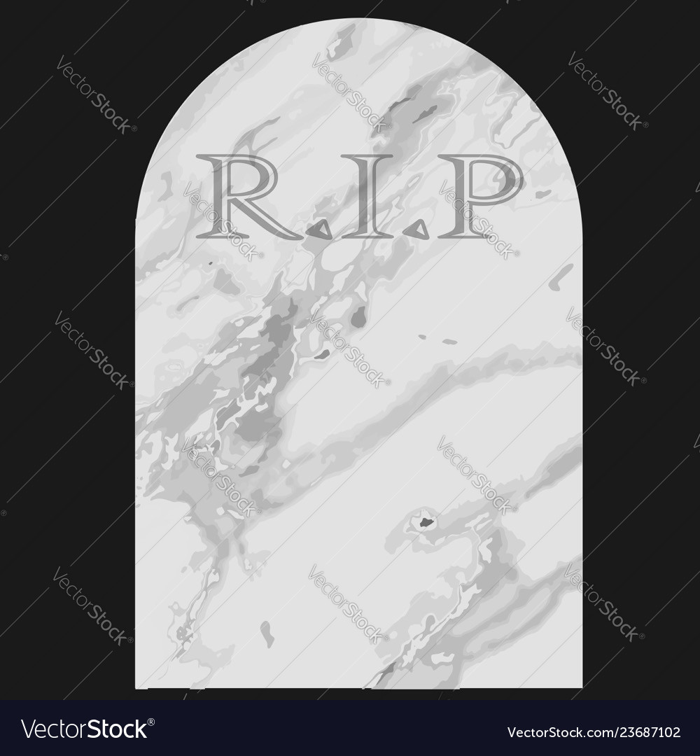 Gravestone Royalty Free Vector Image - VectorStock