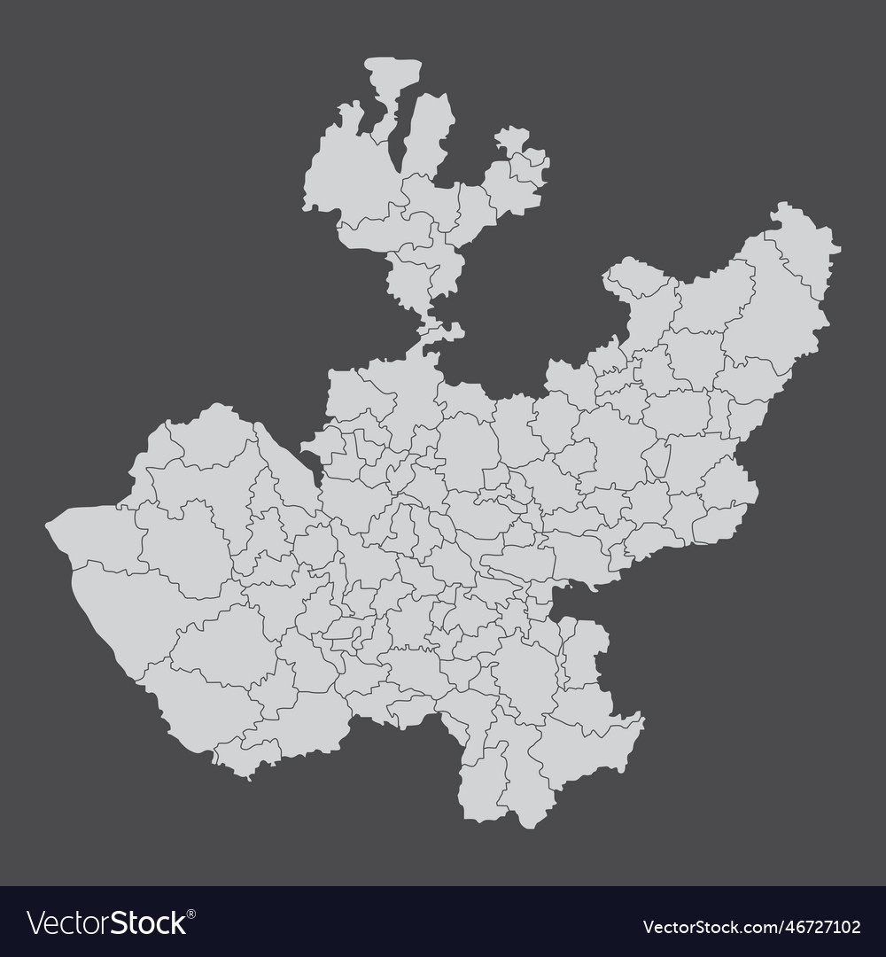 Jalisco administrative map Royalty Free Vector Image Jalisco administrative map Royalty Free Vector Image