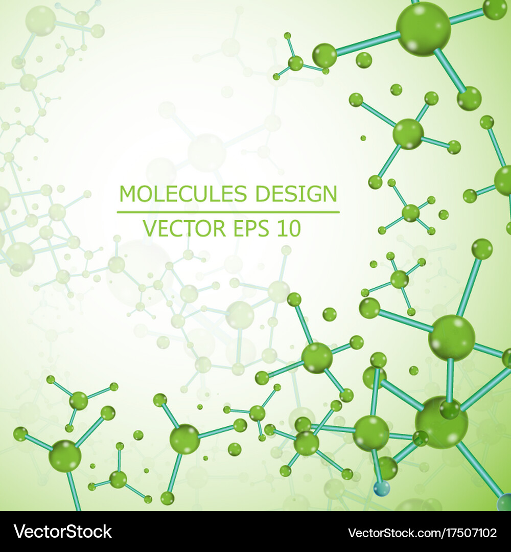 Structure molecule of dna and neuronsgenetic Vector Image