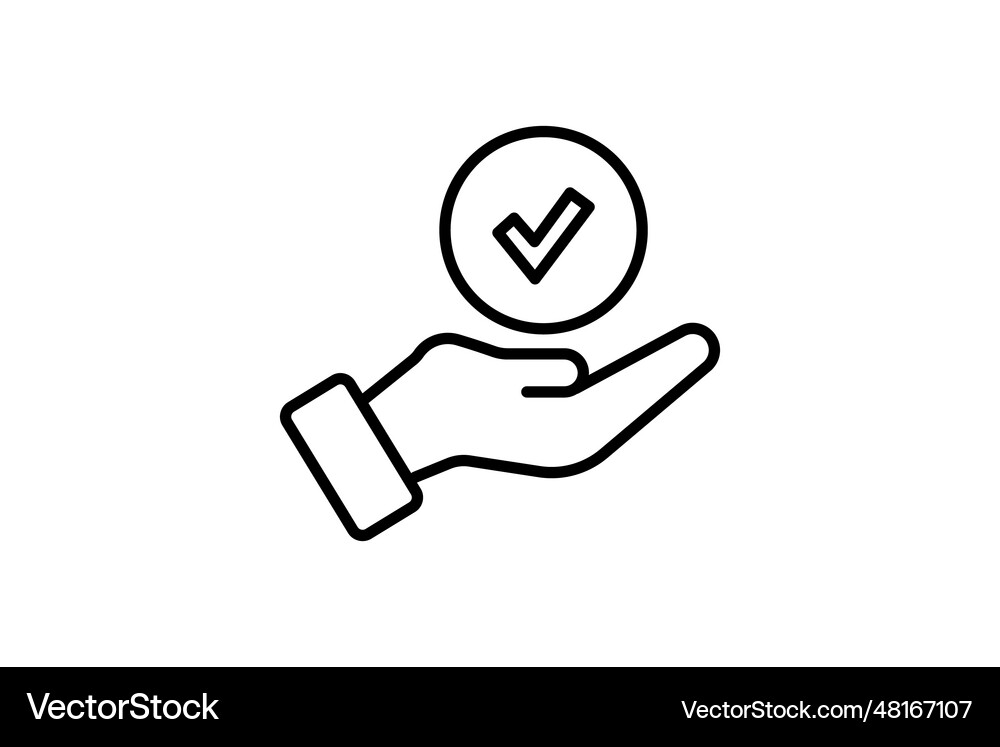 Agree icon related to survey line style Royalty Free Vector