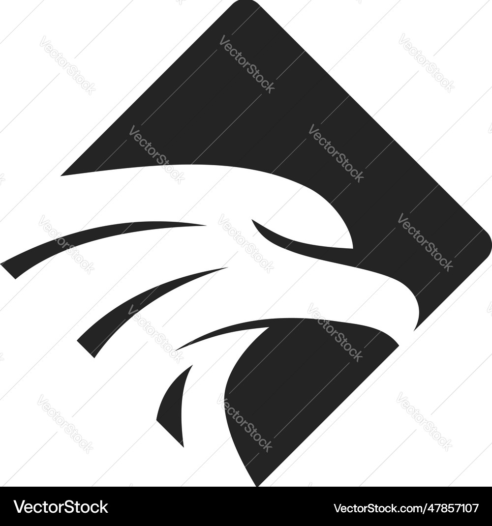 Falcon logo template icon brand identity isolated Vector Image