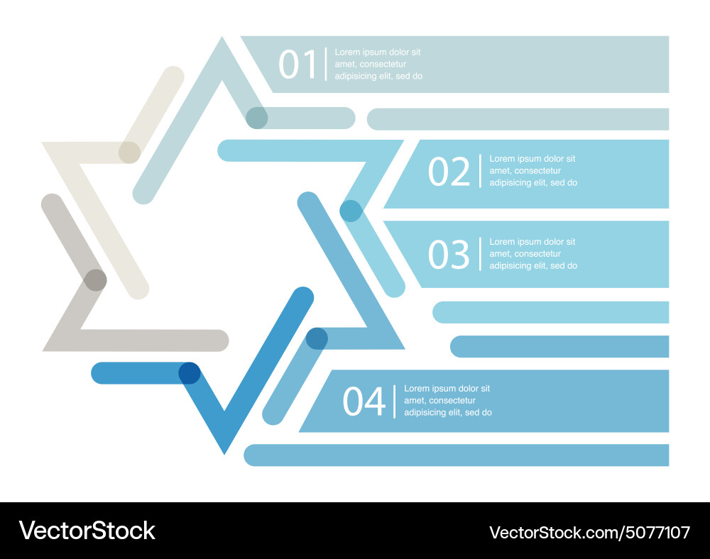 Jewish infographics with david star Royalty Free Vector
