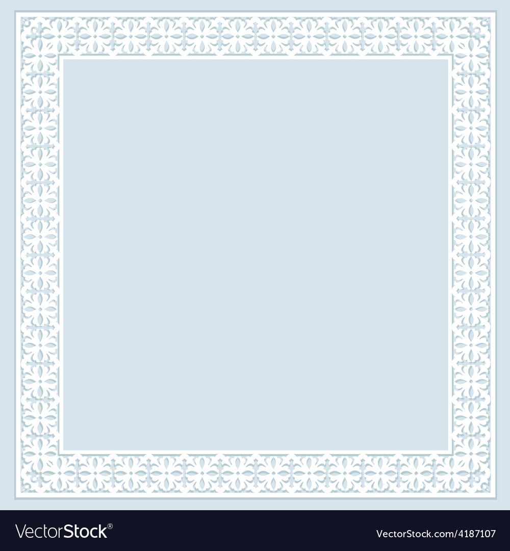 White frame Royalty Free Vector Image - VectorStock