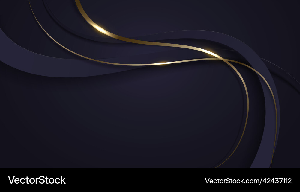 Abstract 3d luxury purple color wave lines Vector Image