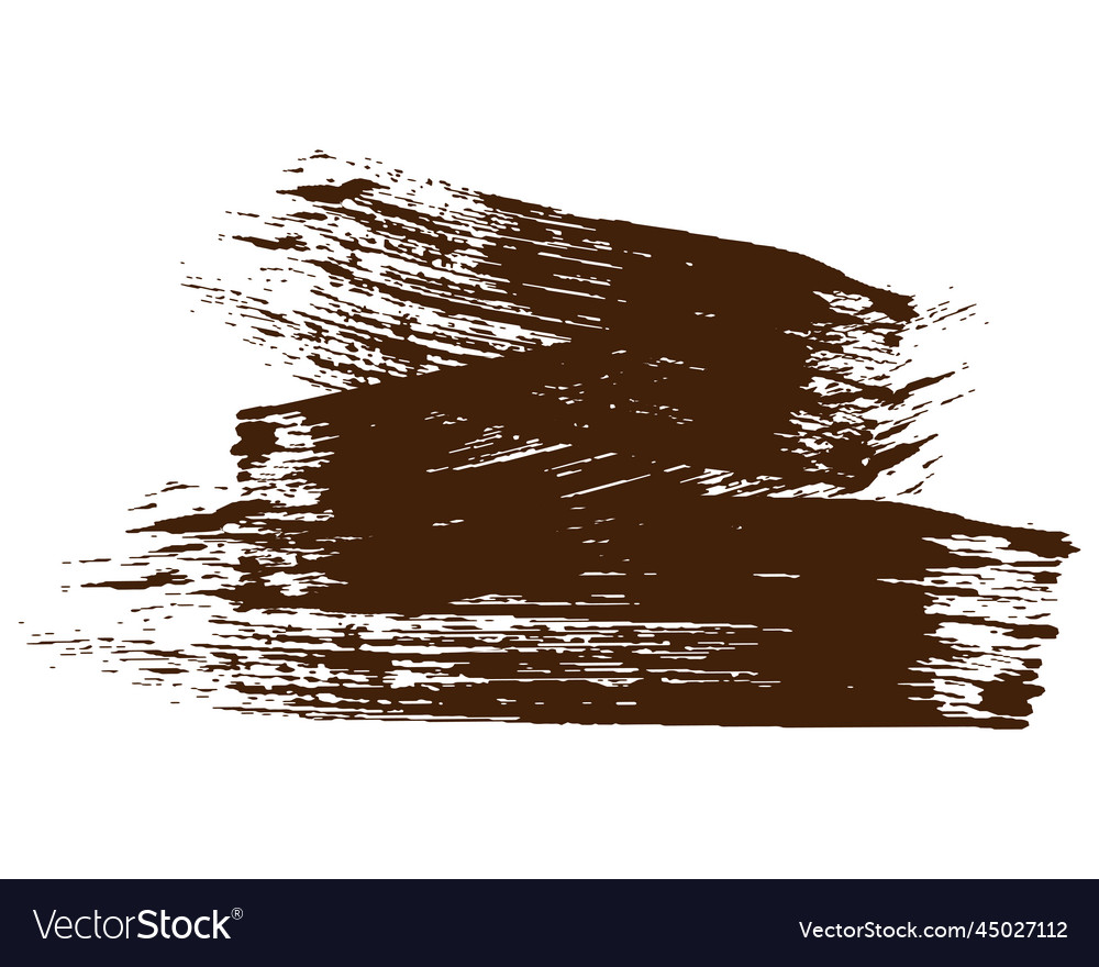 Brush stroke ink paint grunge design element Vector Image