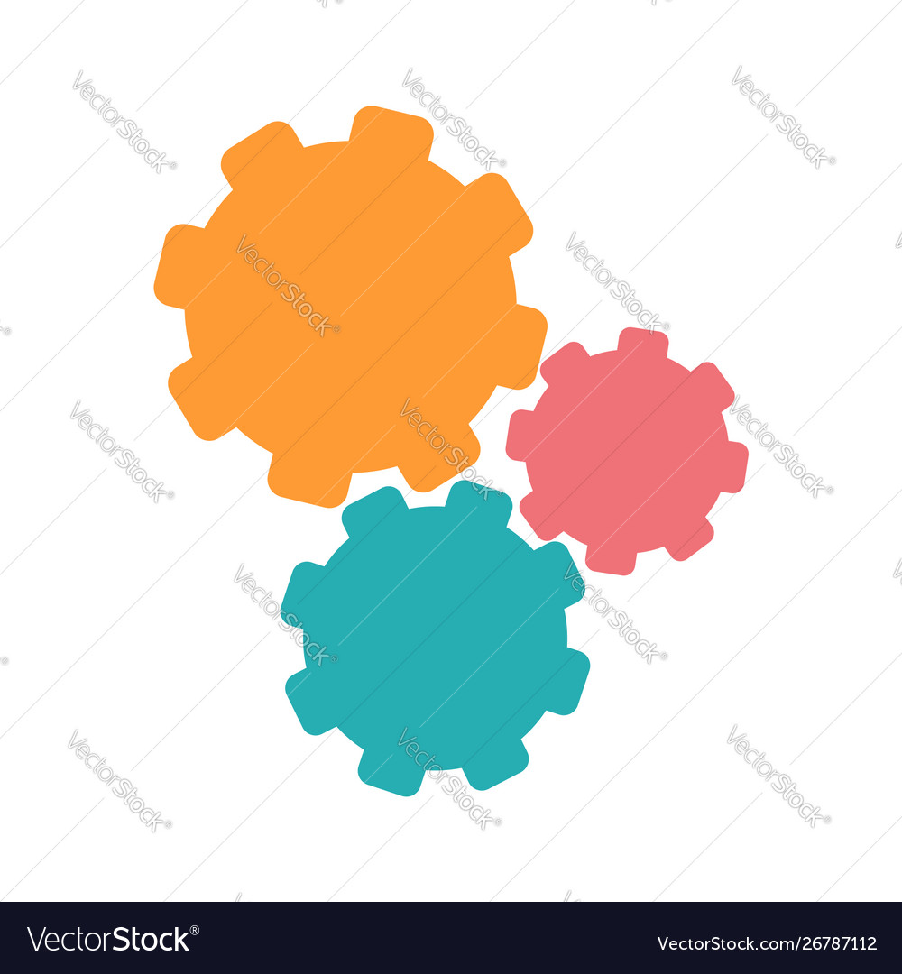 Gear icon template Royalty Free Vector Image - VectorStock