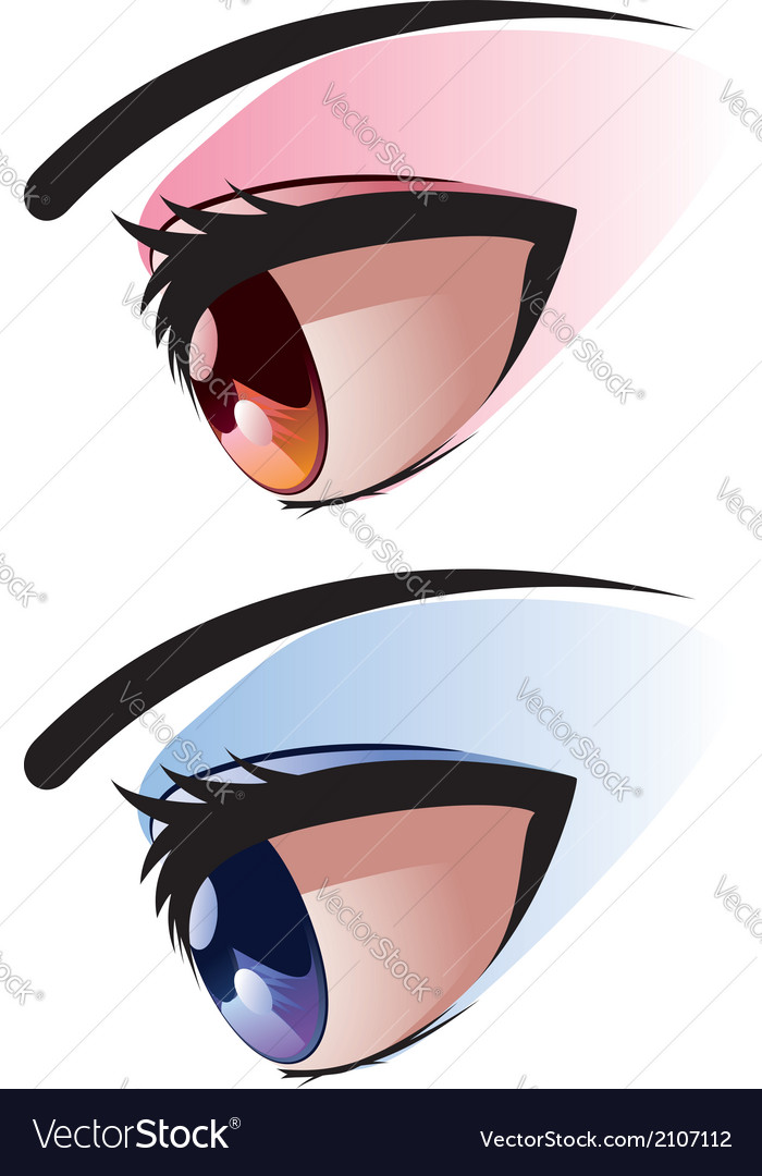Side view eye Royalty Free Vector Image - VectorStock